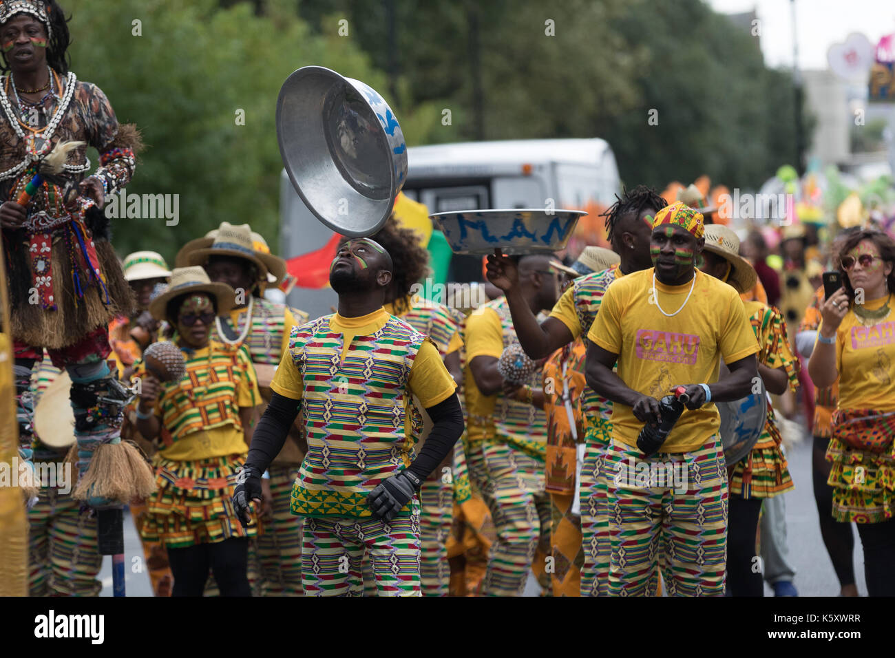 London, UK. 10th Sep, 2017. Dancers and performers take part in the ...
