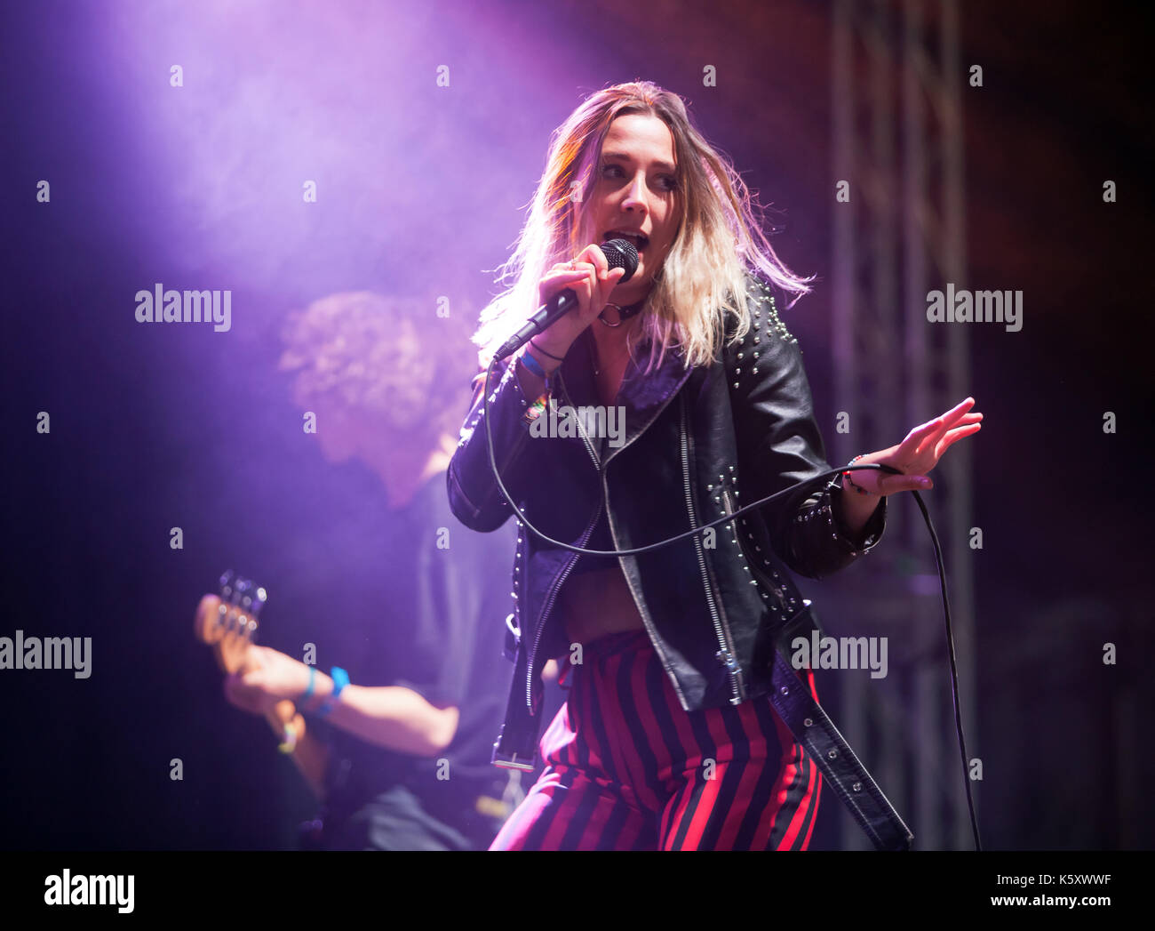 Theresa Jarvis, lead vocalist with Yonaka performing on stage 2 at the ...