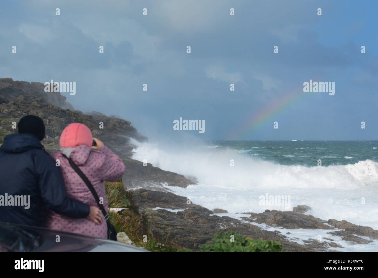 Sennen, Cornwall, UK. 11th Sep, 2017. UK Weather. Winds gusting upto 50 ...
