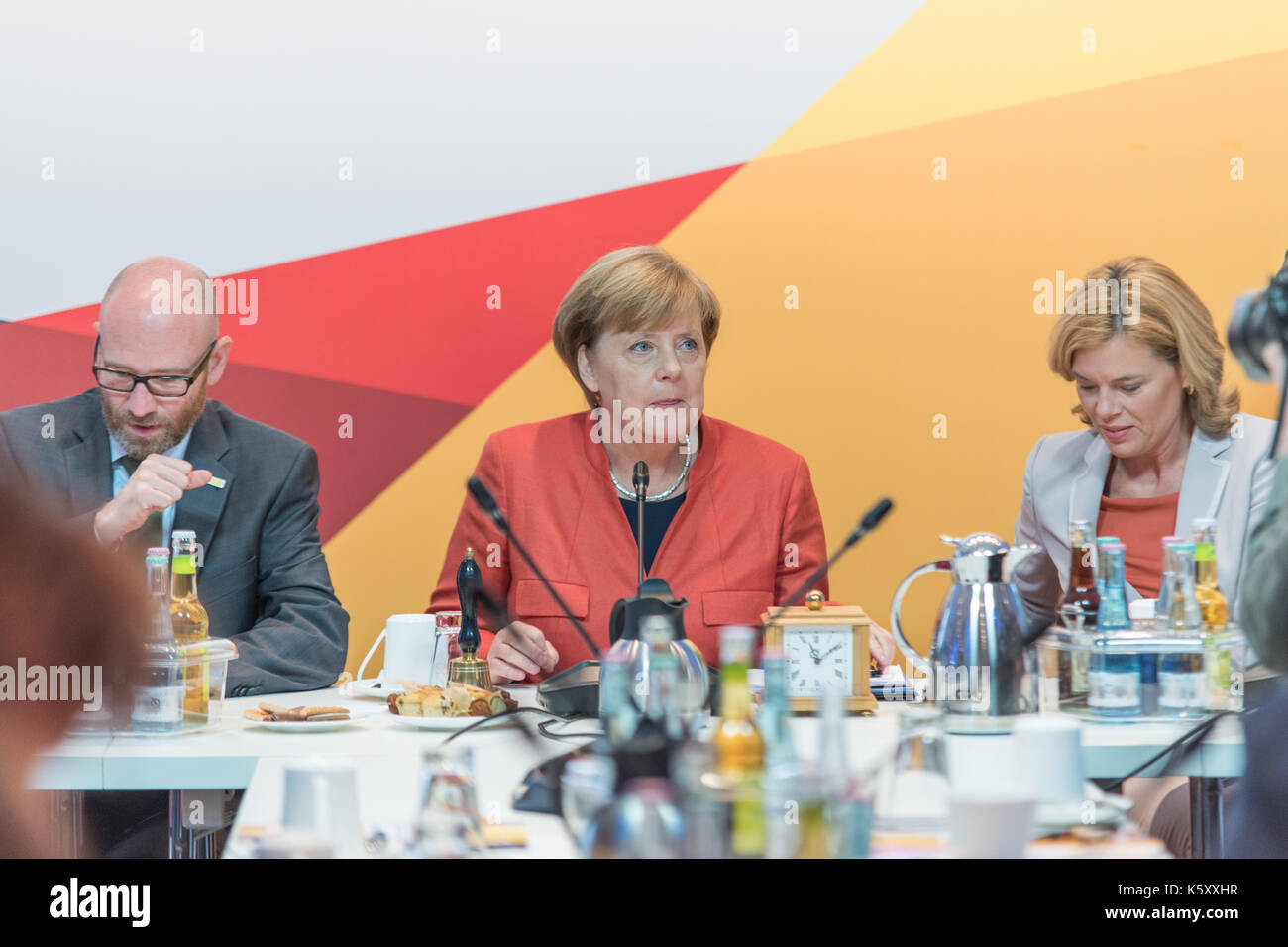 Berlin, Germany. 11th Sep, 2017. from left, Peter Tauber, Dr. Angela ...