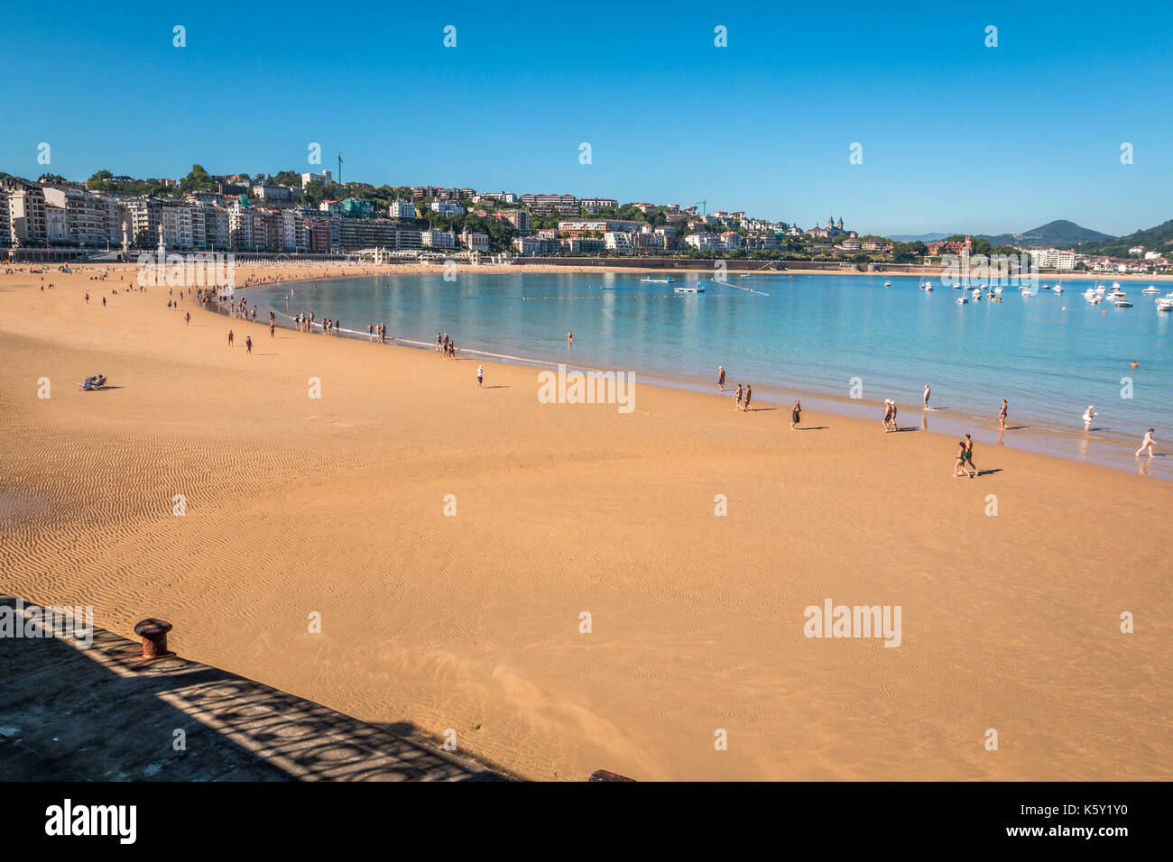 La Concha beach in San Sebastian Spain Stock Photo - Alamy