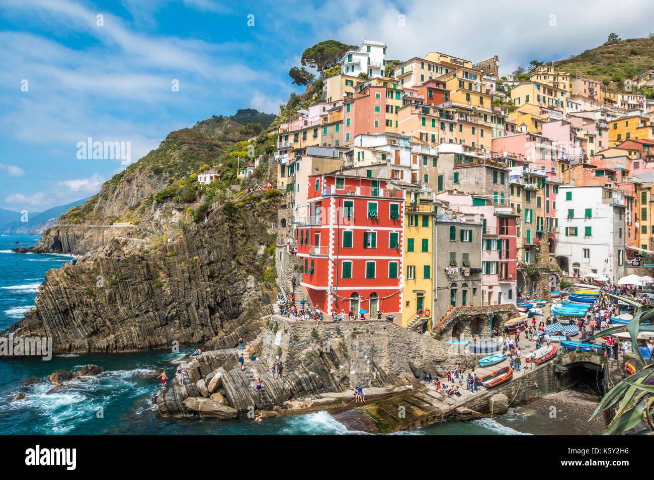 Riomaggiore Cinque Terra Italy Stock Photo - Alamy