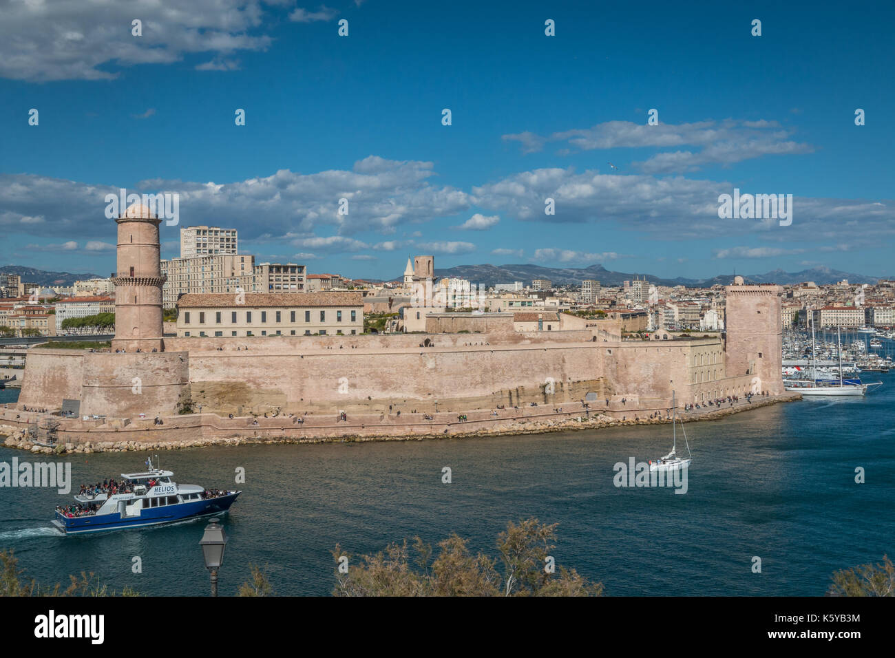 Marseille fort saint jean hi-res stock photography and images - Alamy