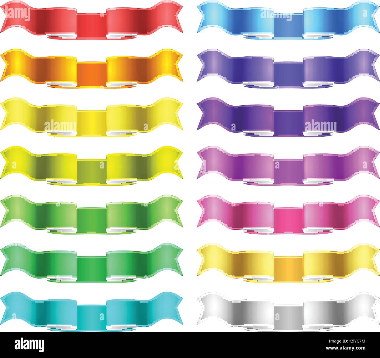 vector ribbons set Stock Vector Image & Art - Alamy