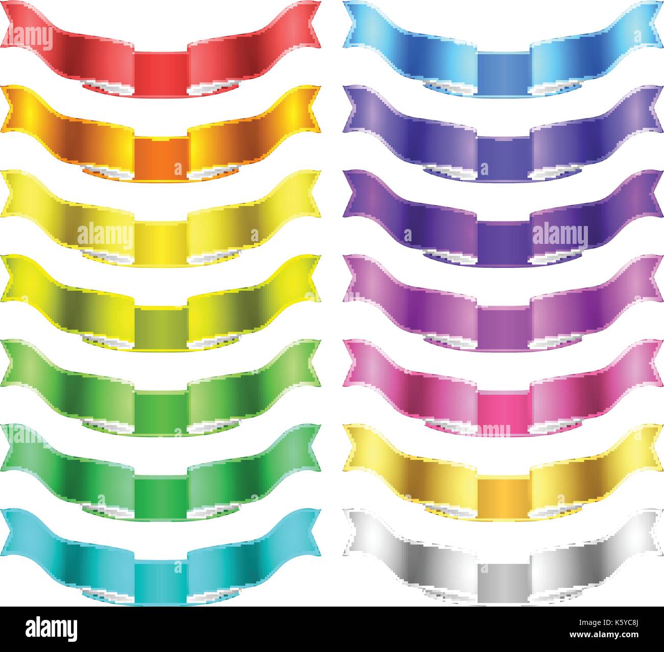 vector ribbons set Stock Vector Image & Art - Alamy