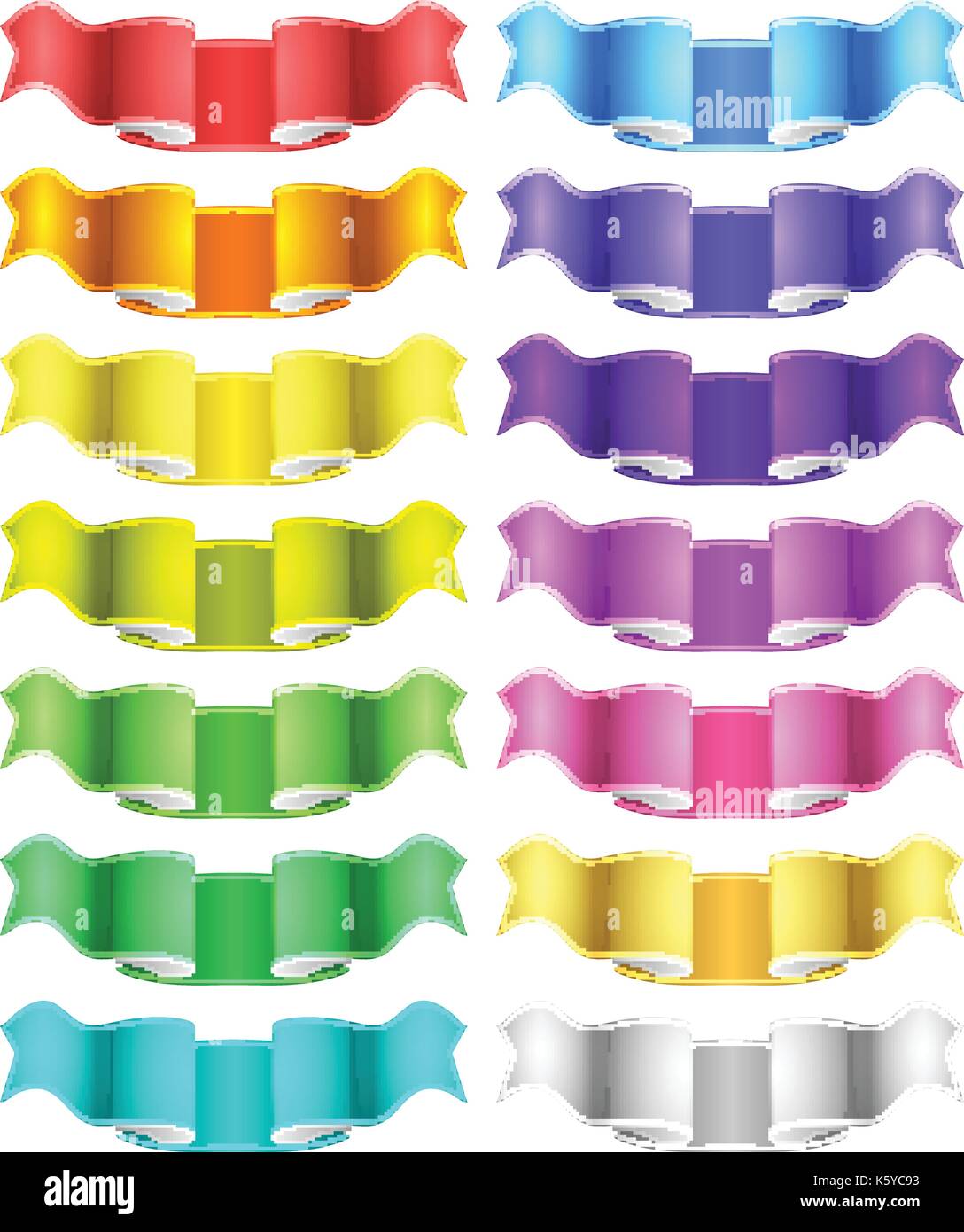 vector ribbons set Stock Vector Image & Art - Alamy