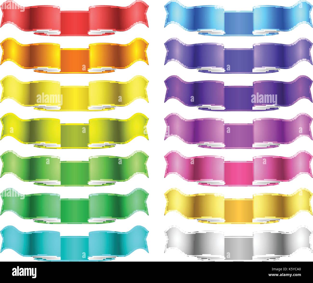 vector ribbons set Stock Vector Image & Art - Alamy
