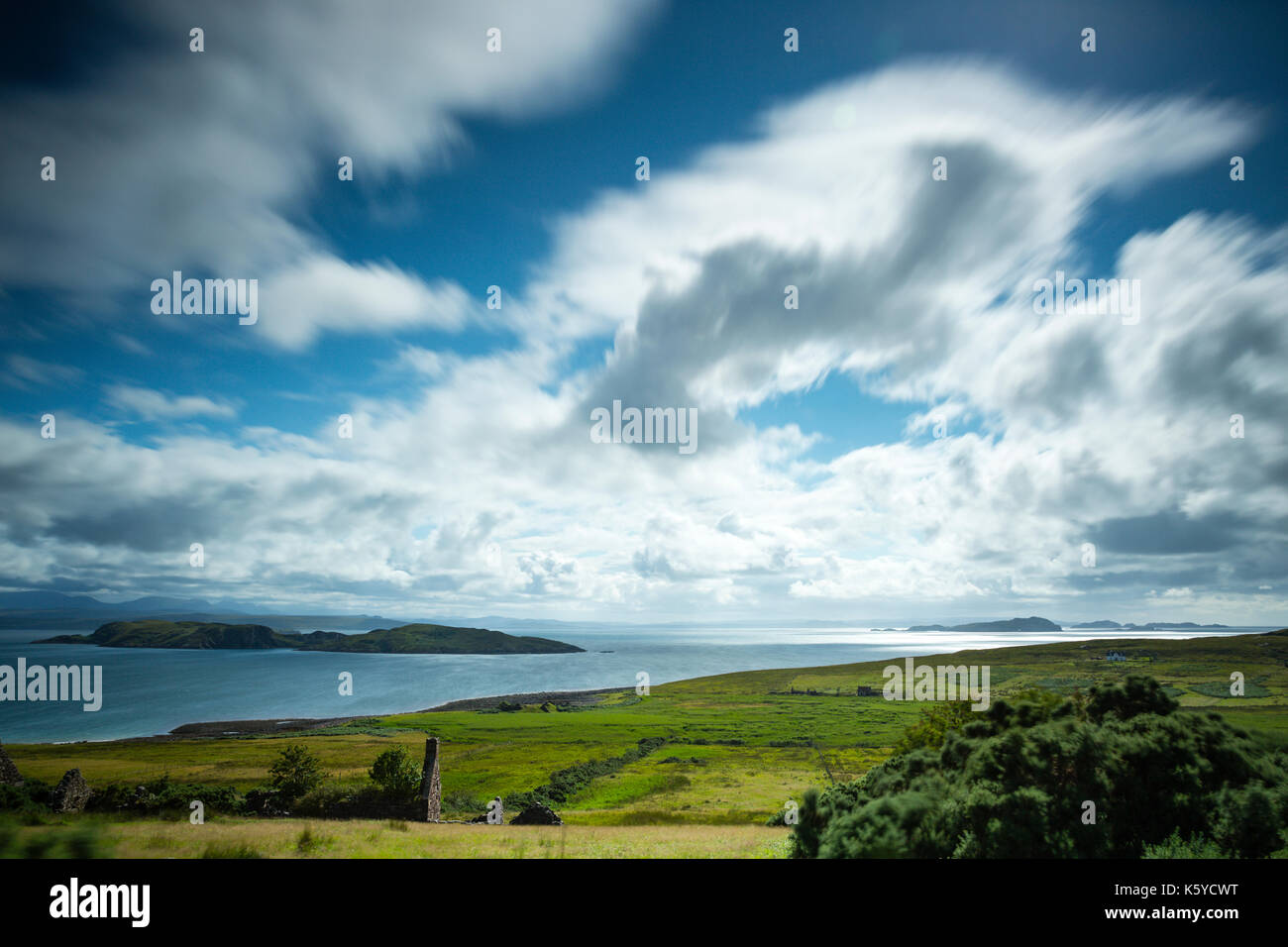 view over the scottish landscape Stock Photo - Alamy