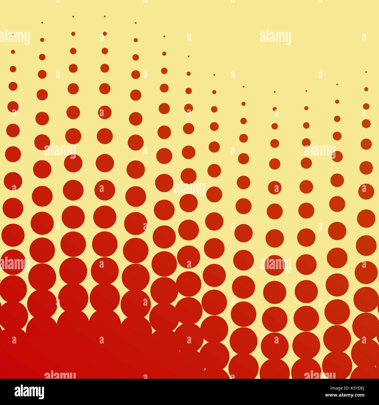abstract vector halftone background - red and yellow Stock Vector Image ...