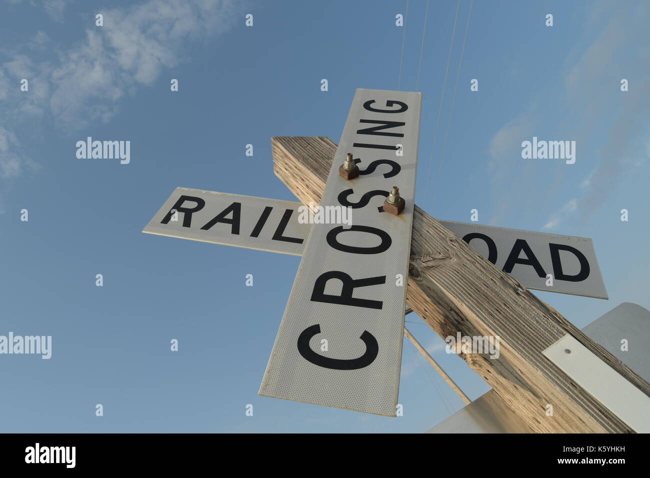 Yield sign at railroad crossing hi-res stock photography and images - Alamy