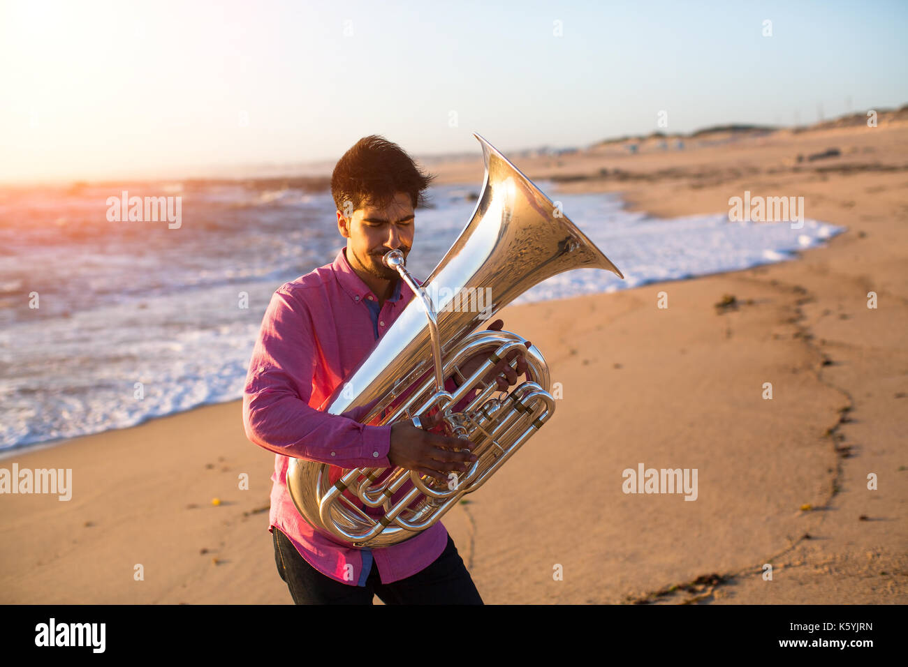 Person playing sousaphone hi-res stock photography and images - Alamy