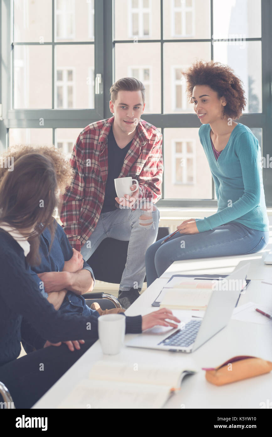 Classmates behavior hi-res stock photography and images - Alamy