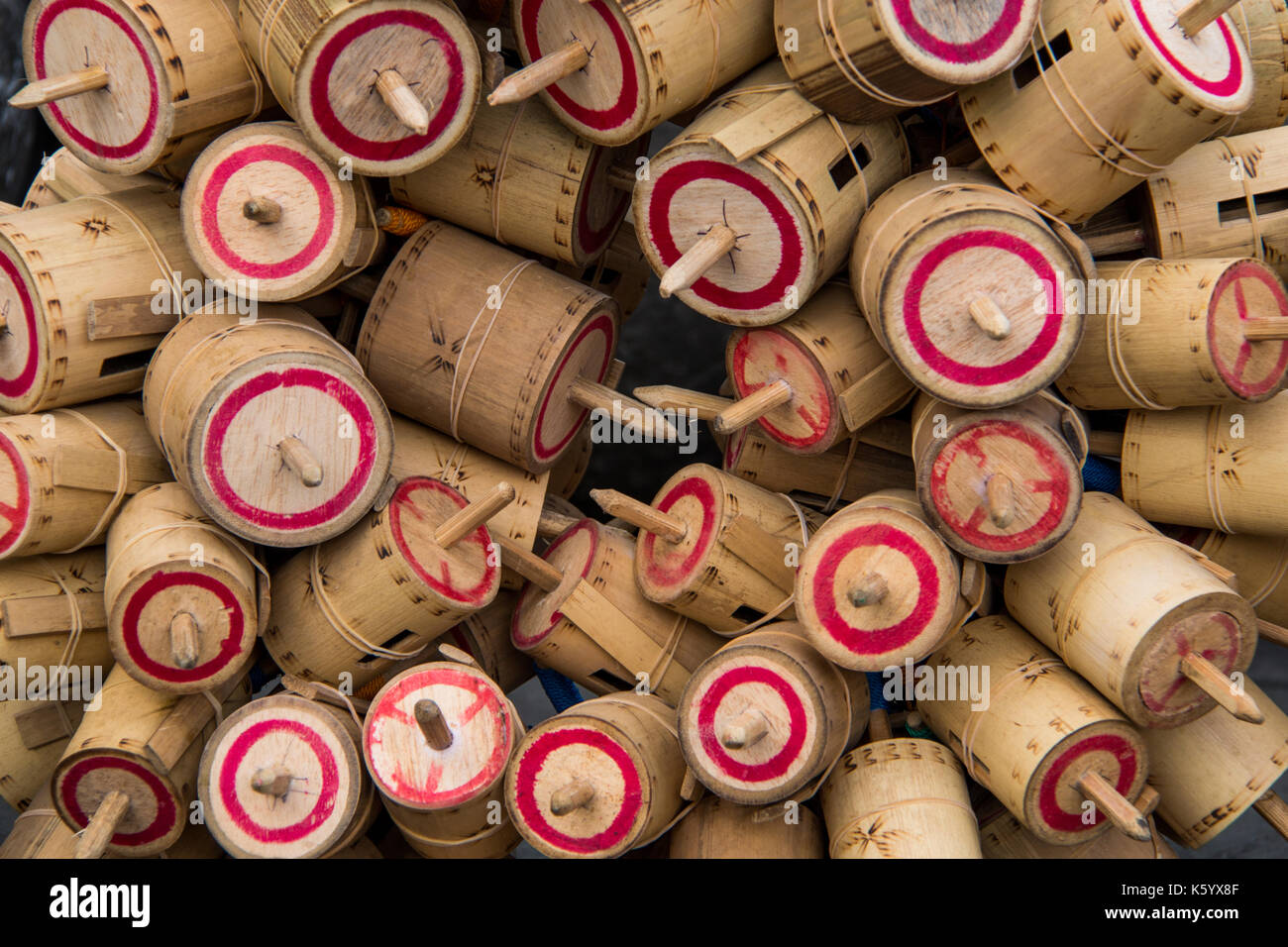 Bamboo Gasing (Spinning Top Stock Photo - Alamy