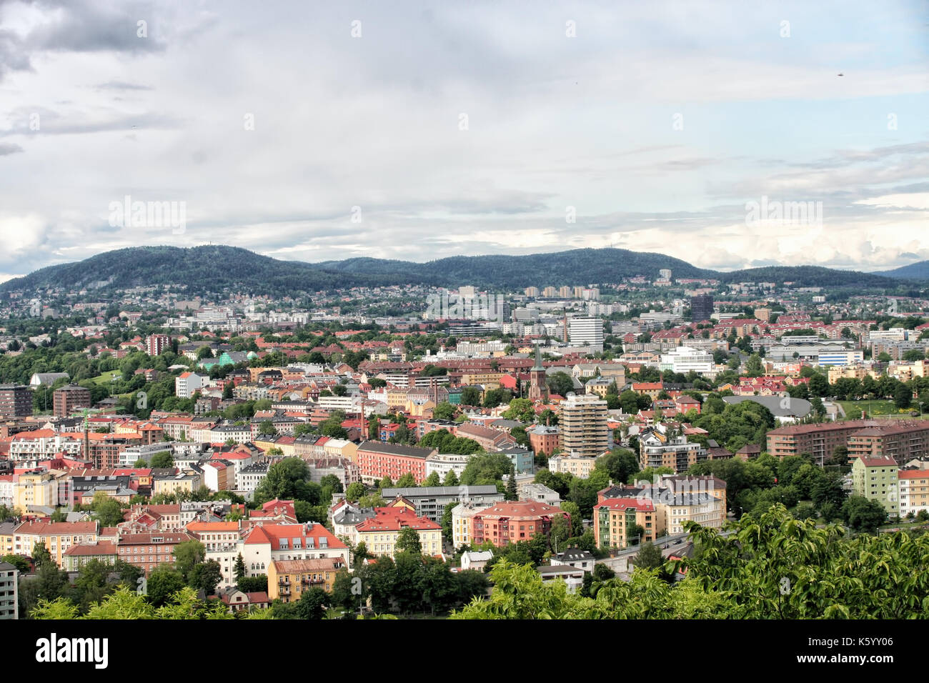 Cityscape of oslo in norway in a wonderfull evening Stock Photo - Alamy