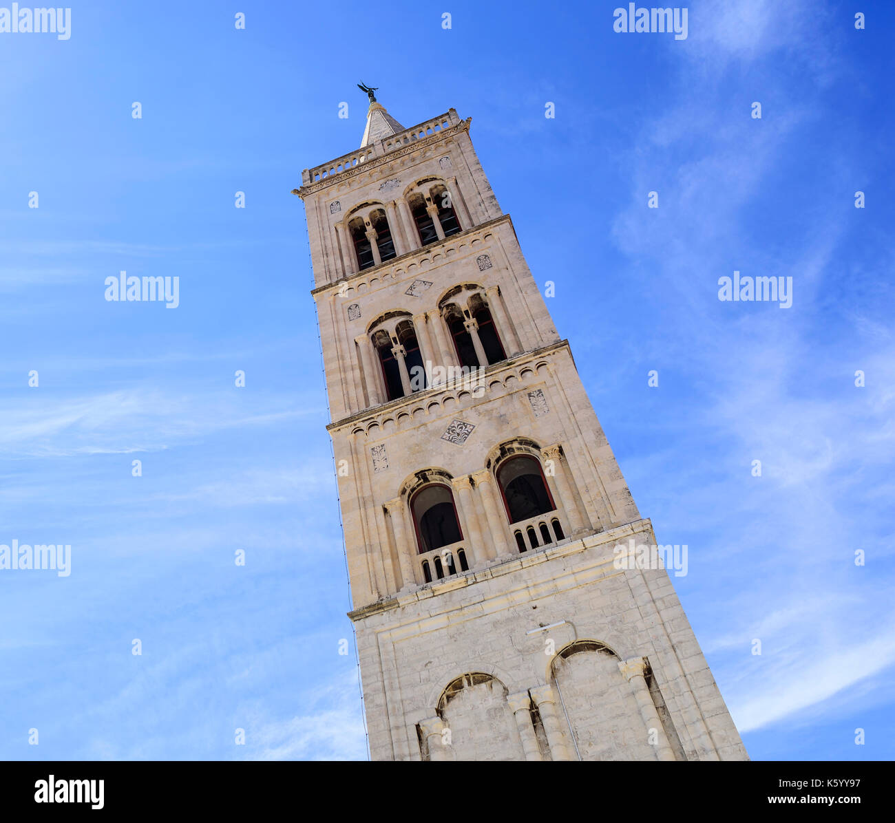 Cathedral of St. Anastasia bell tower in Zadar Stock Photo - Alamy