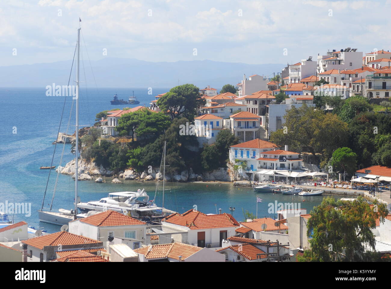 Skiathos Town Old On Greek Stock Photos & Skiathos Town Old On Greek ...