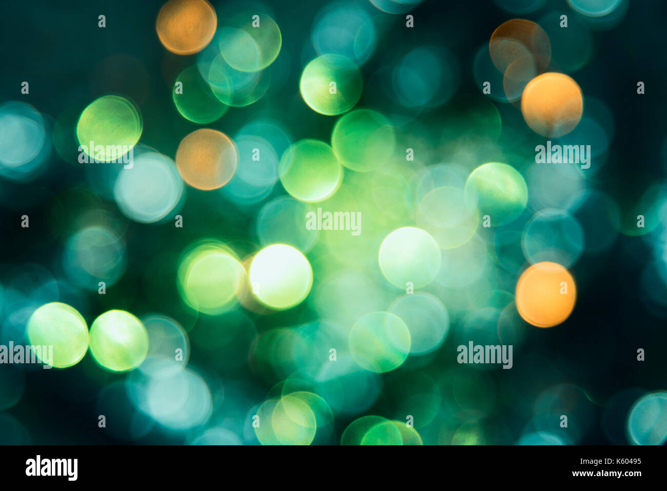 Sparkling Turquoise Lights Background, Party Or Christmas Texture Stock ...