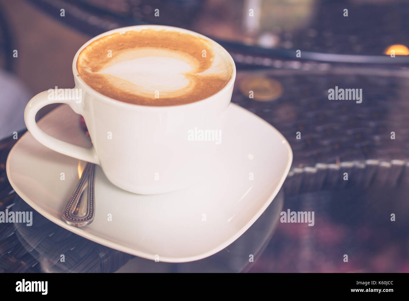 a cup of Capuchino coffee Stock Photo - Alamy