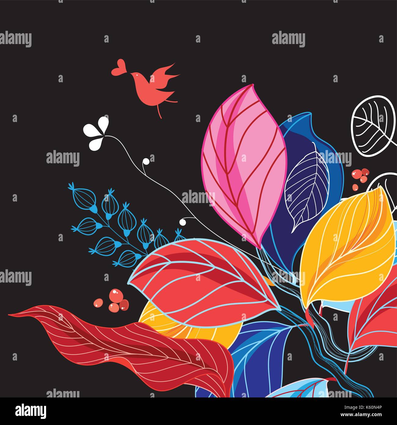 Beautiful seasonal background bright Stock Vector Images - Alamy