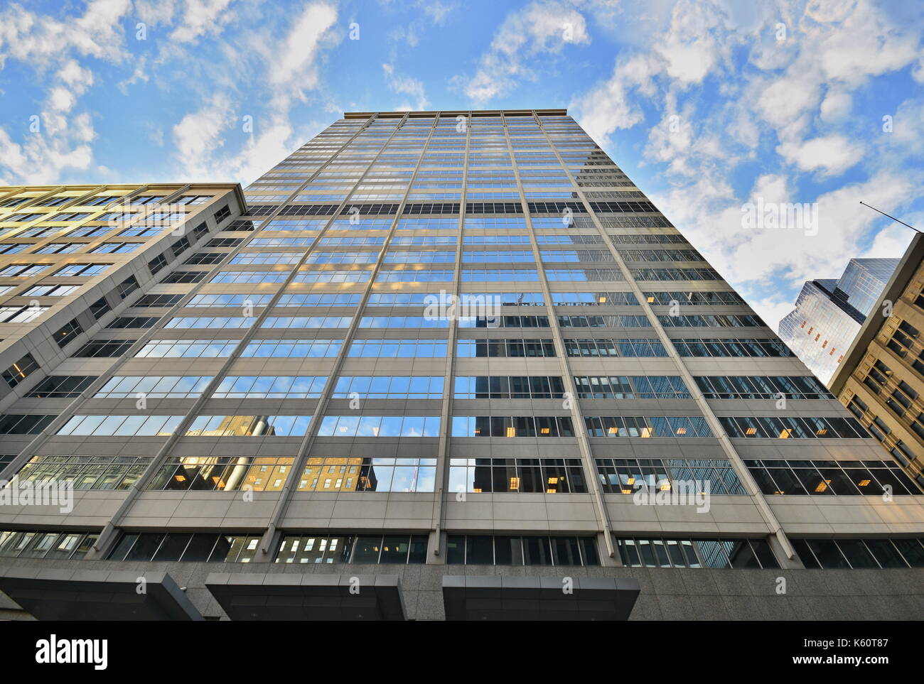 skyscrapers perspective photograph looking up from ground level Stock ...