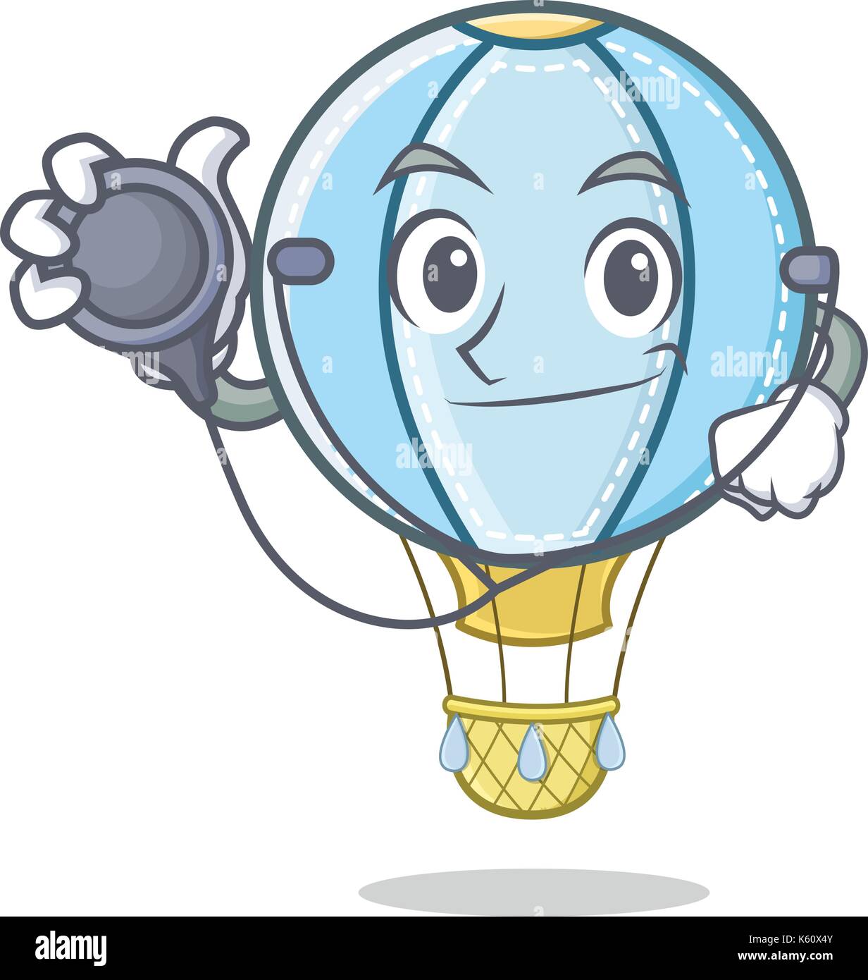 Doctor air balloon character cartoon Stock Vector Image & Art - Alamy