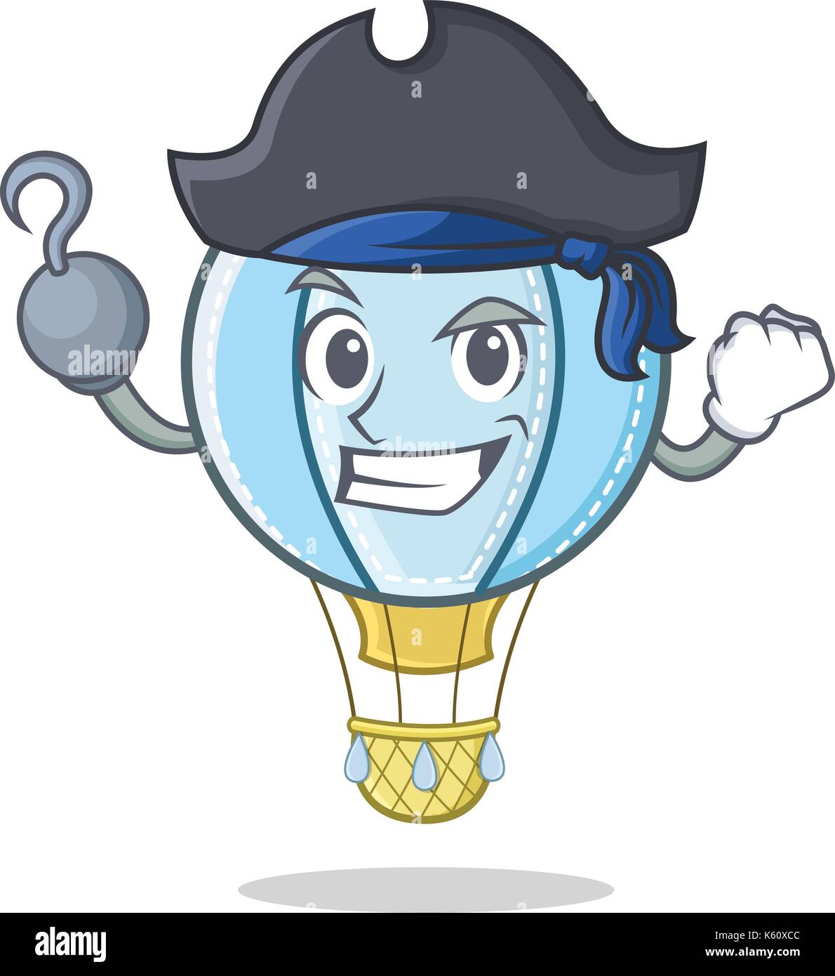 Pirate air balloon character cartoon Stock Vector Image & Art - Alamy