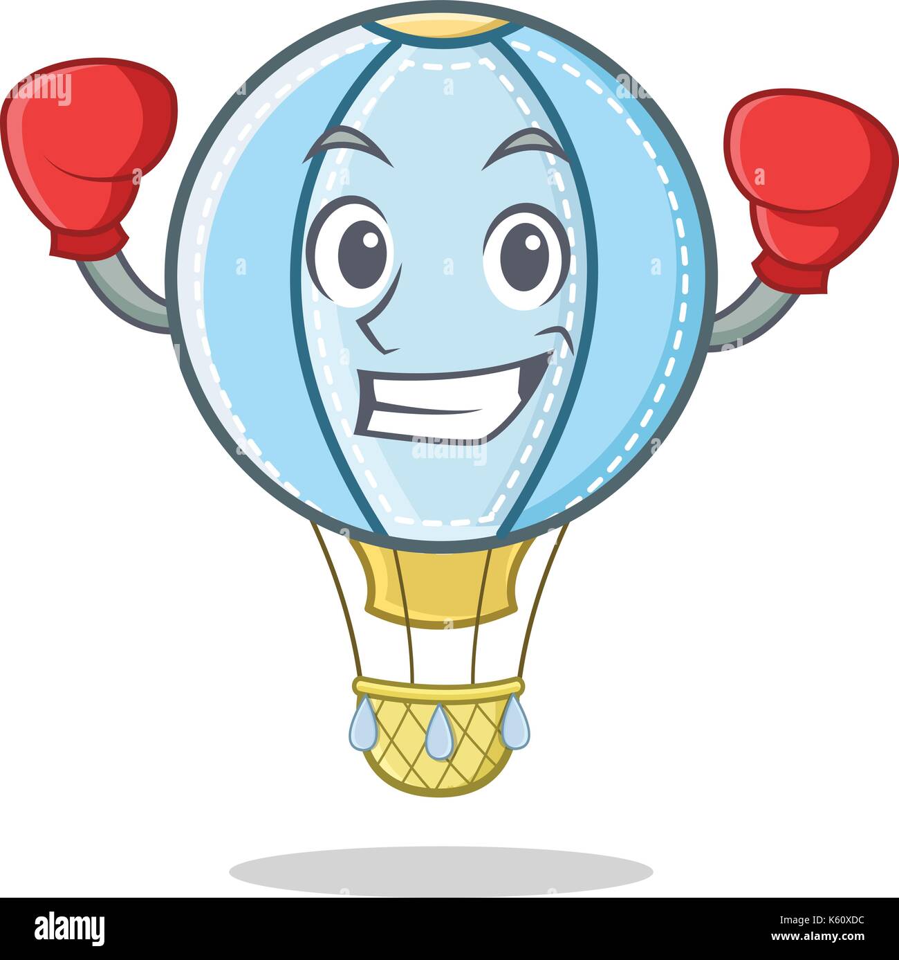 Boxing air balloon character cartoon Stock Vector Image & Art - Alamy