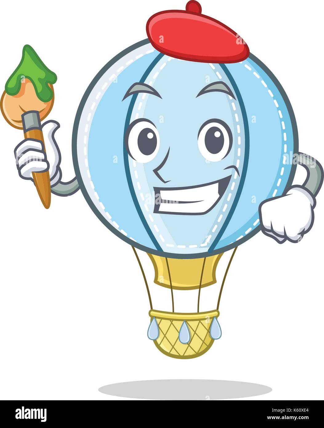 Artist air balloon character cartoon Stock Vector Image & Art - Alamy