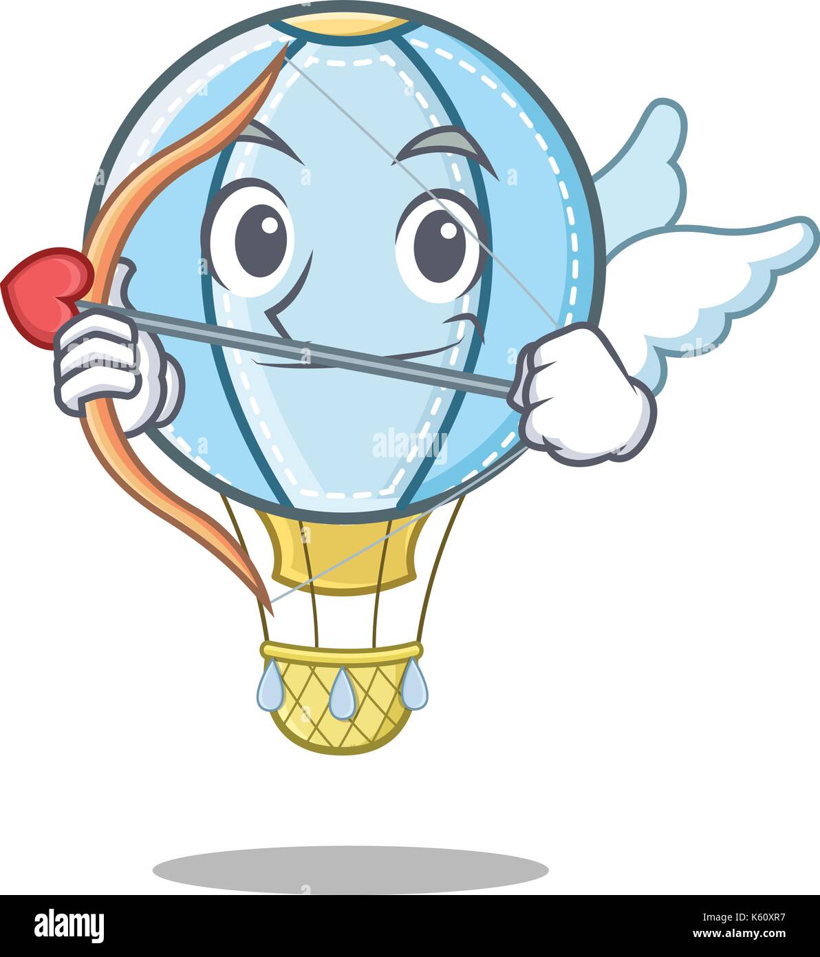 Cupid air balloon character cartoon Stock Vector Image & Art - Alamy