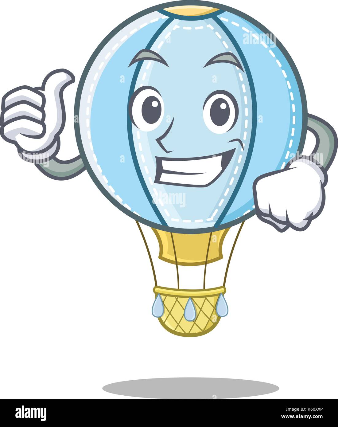 Thumbs up air balloon character cartoon Stock Vector Image & Art - Alamy