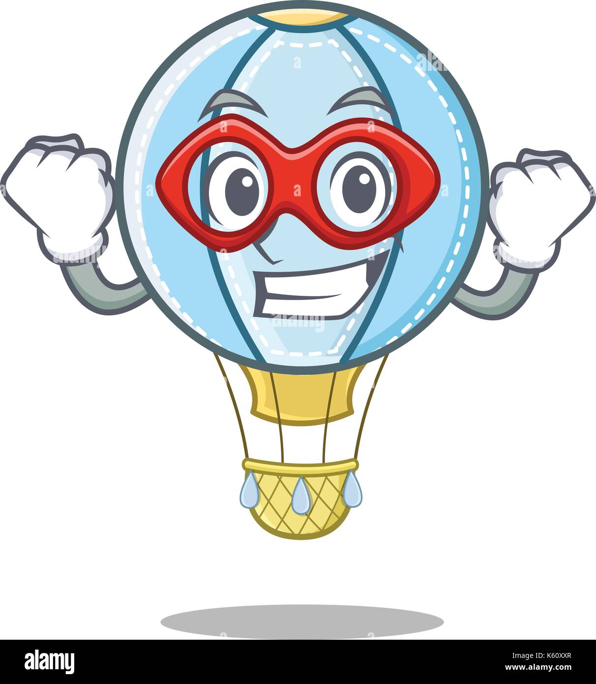 Super hero air balloon character cartoon Stock Vector Image & Art - Alamy