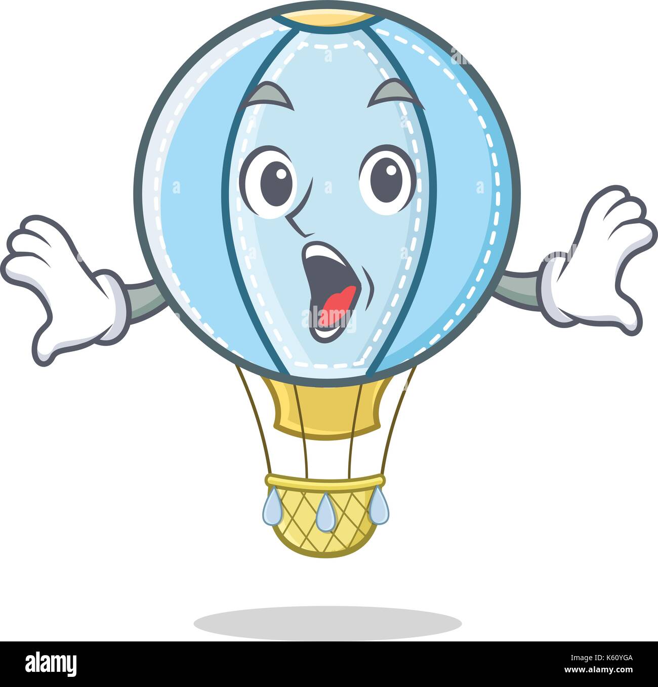 Surprised air balloon character cartoon Stock Vector Image & Art - Alamy