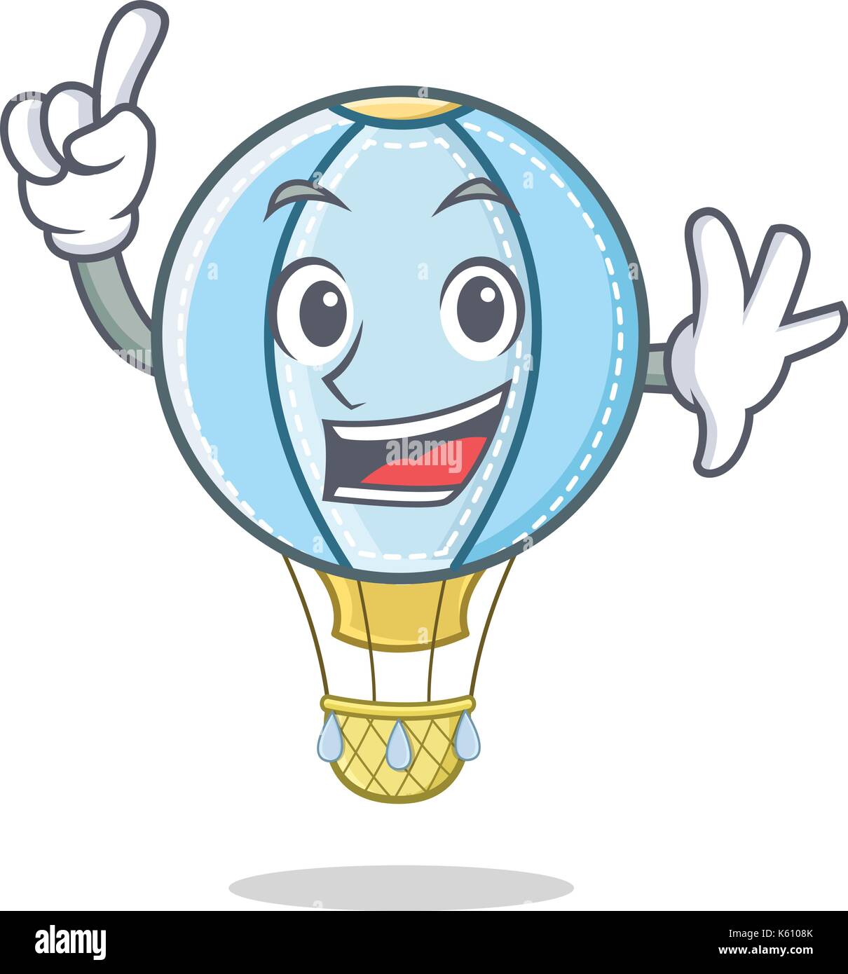 Finger air balloon character cartoon Stock Vector Image & Art - Alamy