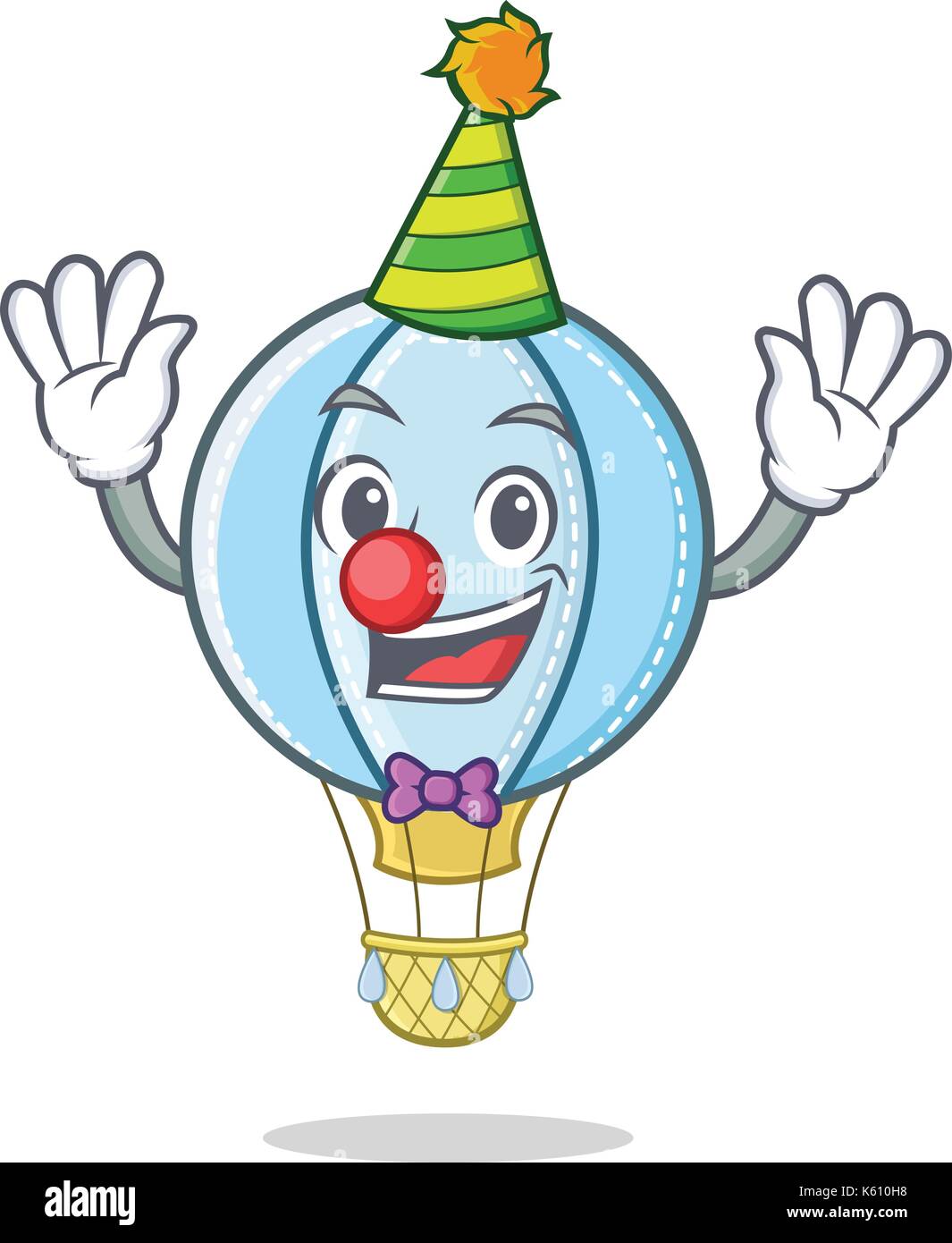 Hot air balloon clown face Stock Vector Images - Alamy