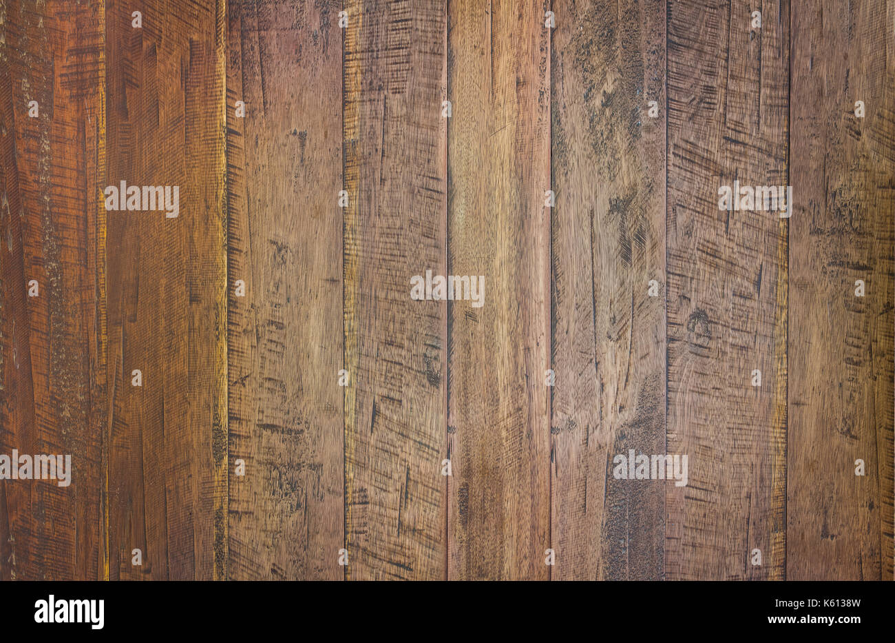 Vintage surface wood table and rustic grain texture background. Close ...