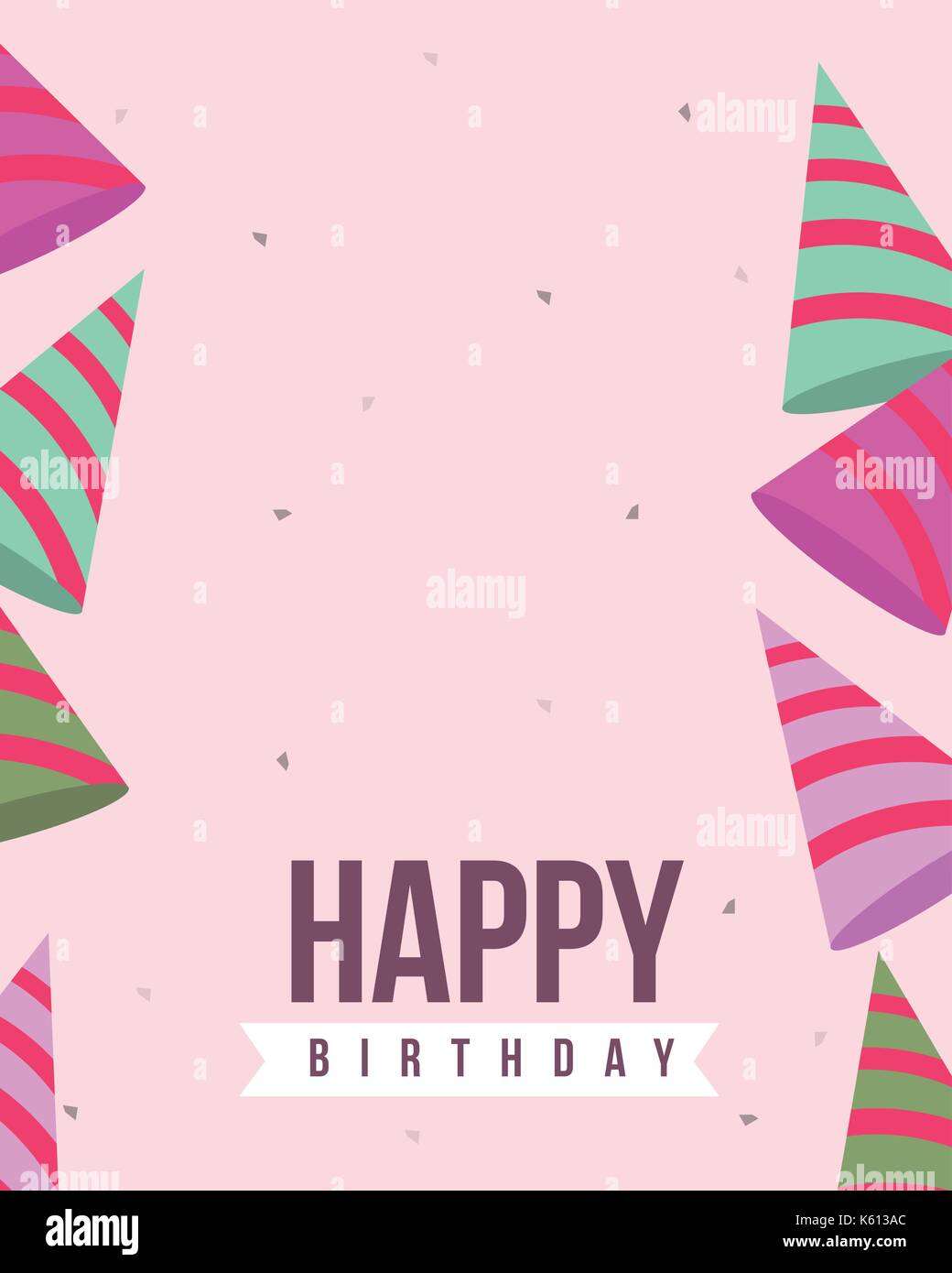 Happy birthday party greeting card Stock Vector Image & Art - Alamy