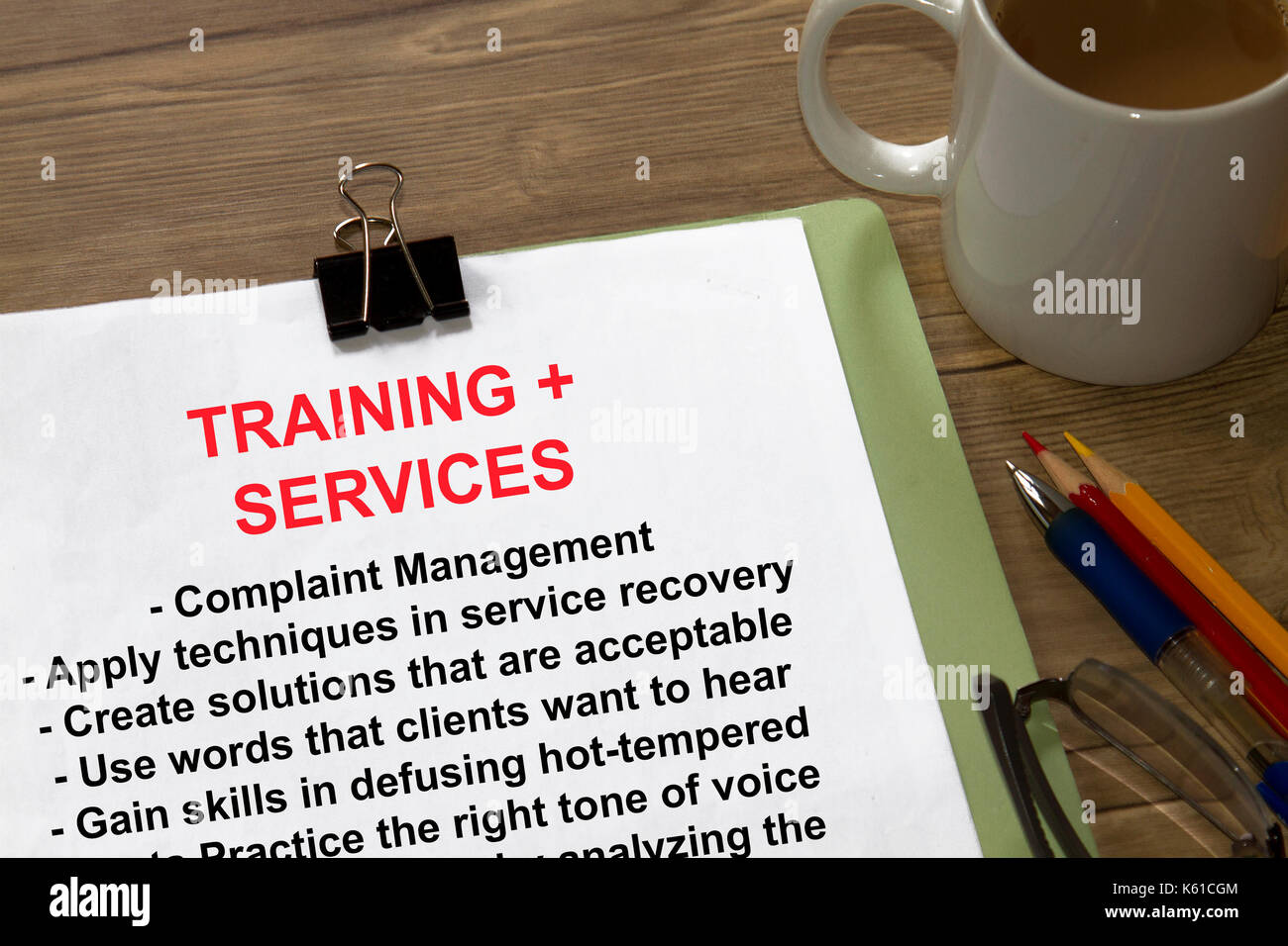 Complaint management training plus services concept- many uses in the ...