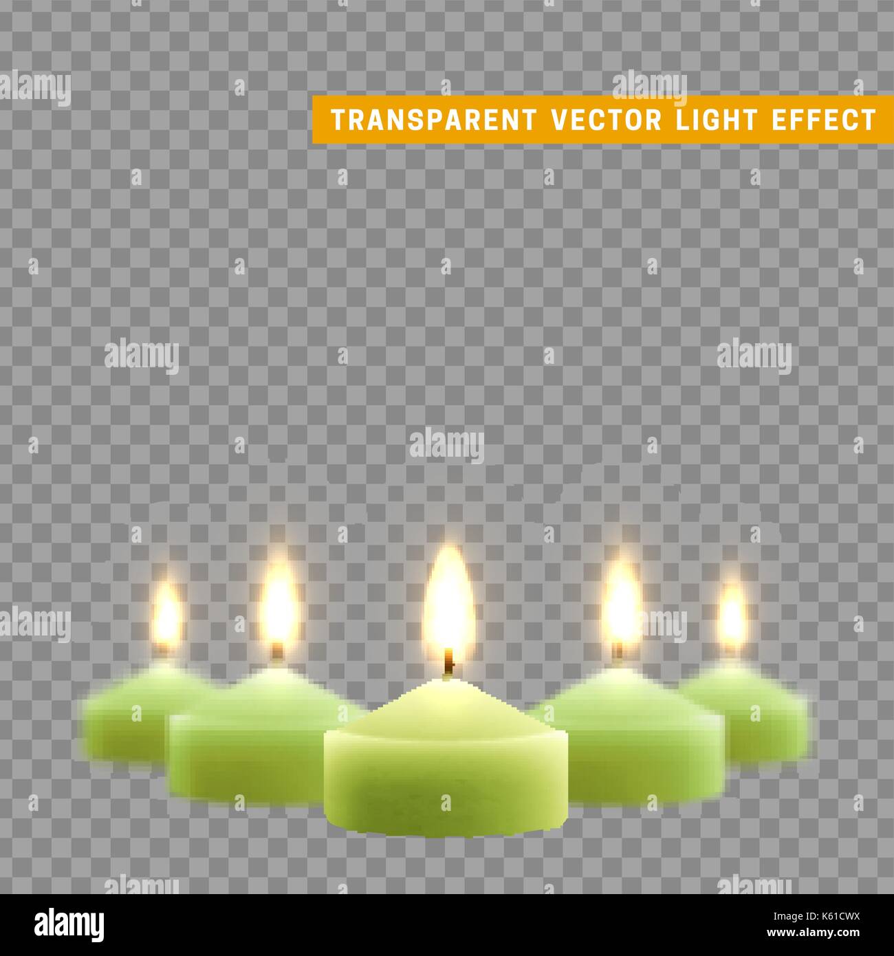 Candles burn with fire realistic Stock Vector Image & Art - Alamy