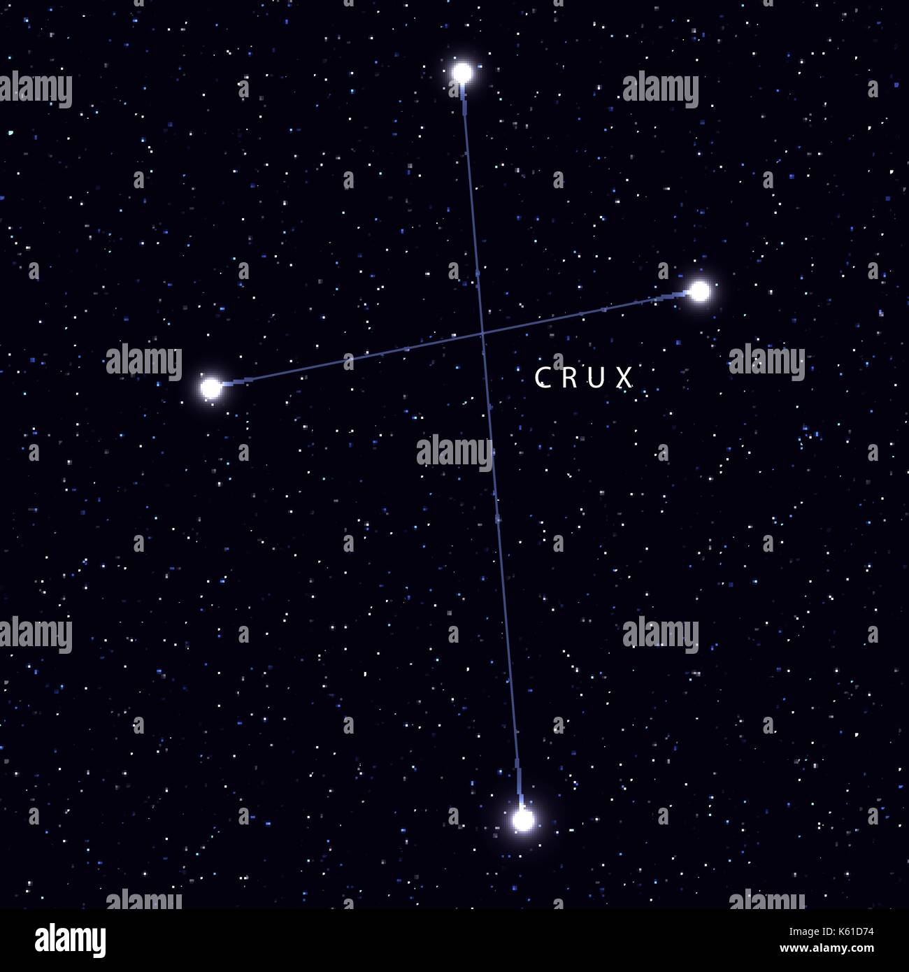 Crux constellation map hi-res stock photography and images - Alamy