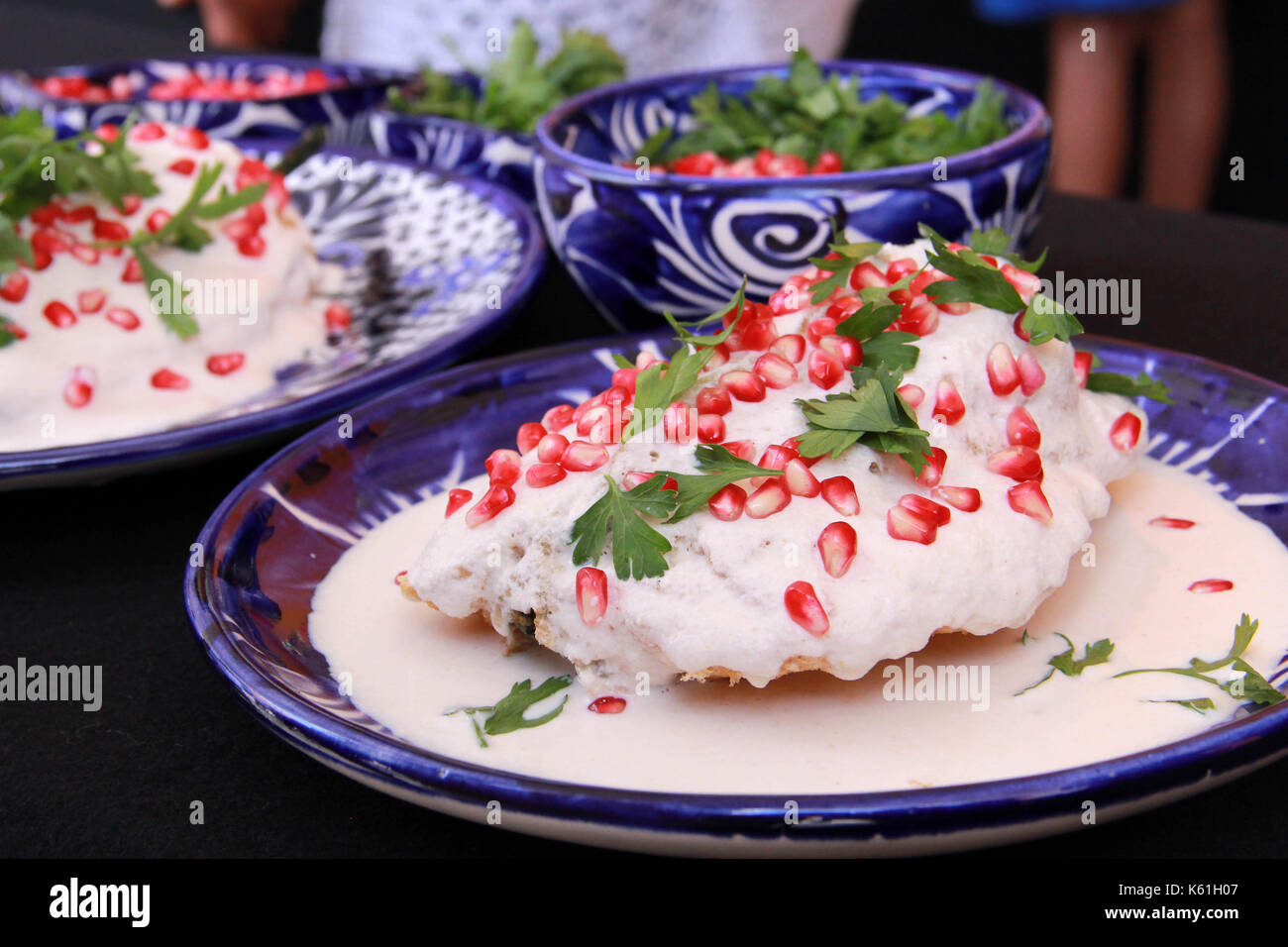 Chile En Nogada Known For Being A Typical Dish Of Puebla Mexico Stock