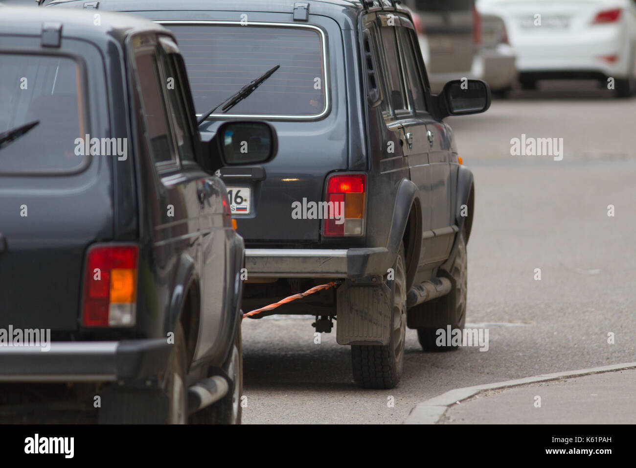 Car help rope hi-res stock photography and images - Alamy