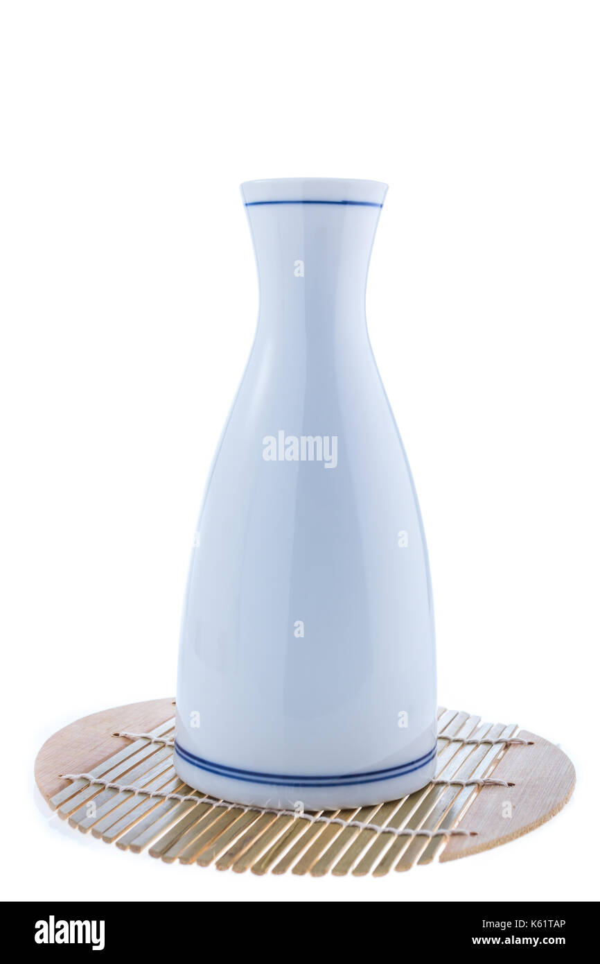 Japanese Sake drinking set isolate on white background Stock Photo - Alamy