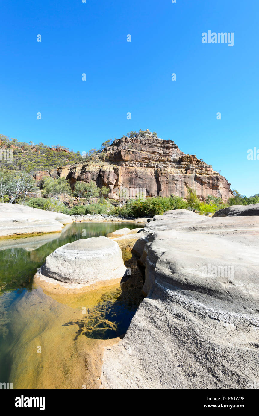 The eroded Pyramid in Porcupine Gorge National Park, Queensland, QLD ...