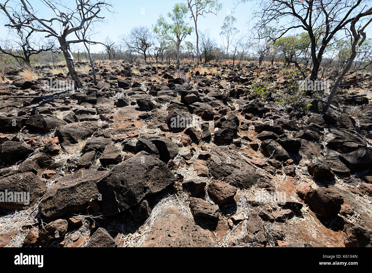 Black and Red Basalt formations at Bottletree Ridge Lookout near ...