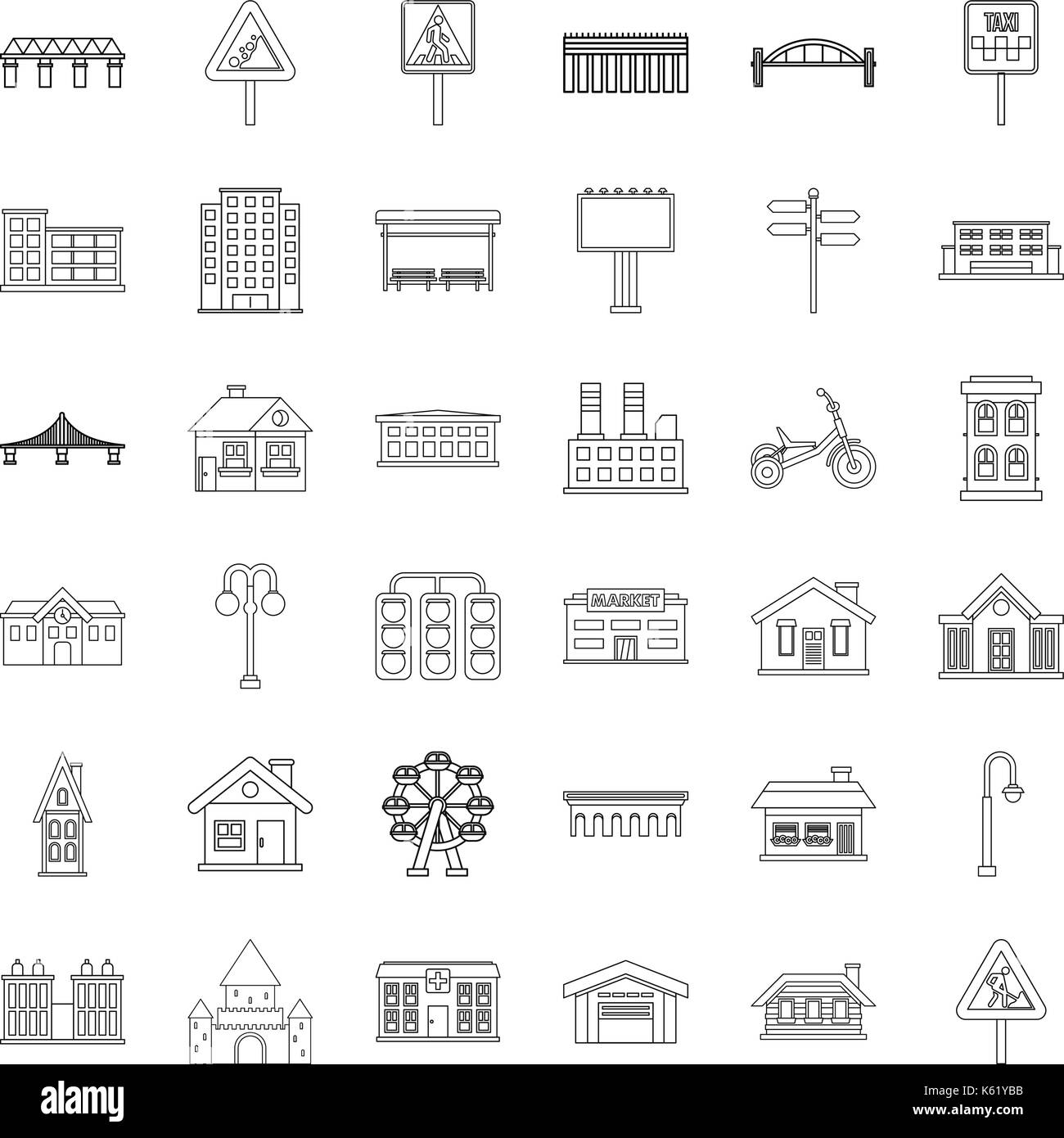 Lantern style construction architecture Black and White Stock Photos ...