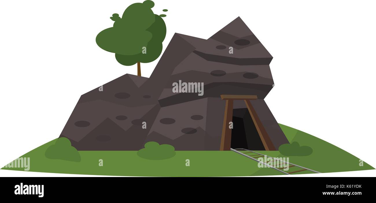 Coal mine entrance icon, cartoon style Stock Vector Image & Art - Alamy