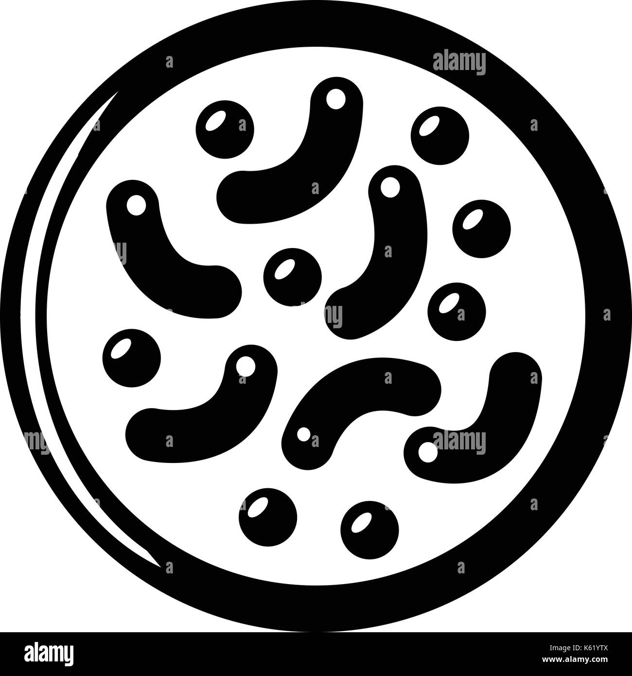 Microscopic bacteria icon , simple style Stock Vector Image & Art - Alamy