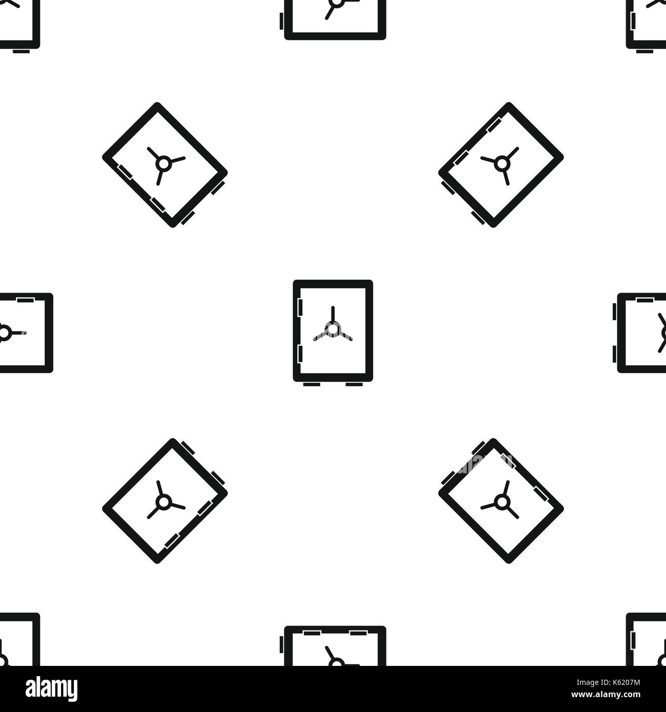 Closed safe pattern seamless black Stock Vector Image & Art - Alamy