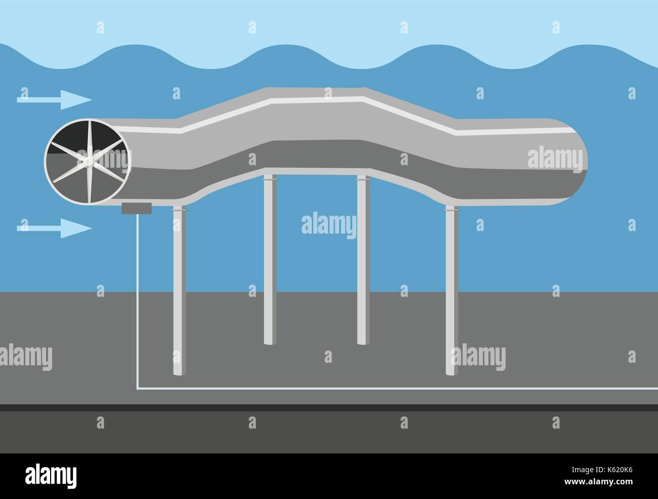 Pipeline disaster illustration hi-res stock photography and images - Alamy