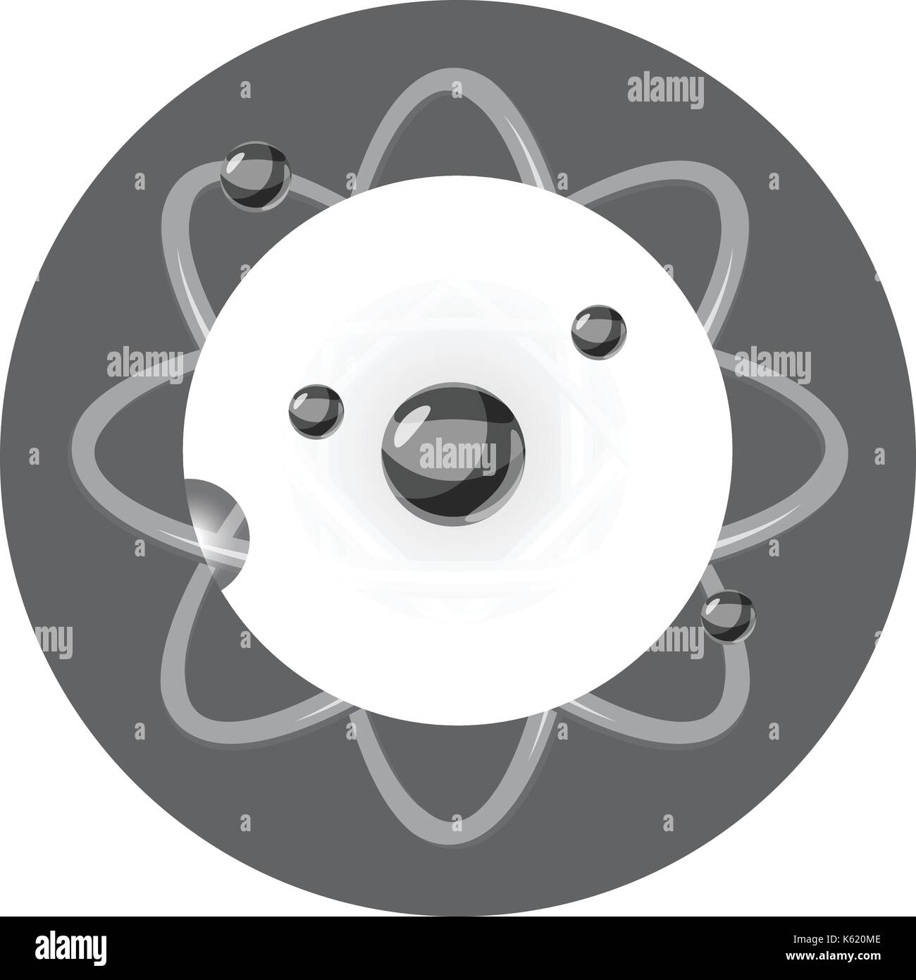 Atom icon, cartoon style Stock Vector Image & Art - Alamy